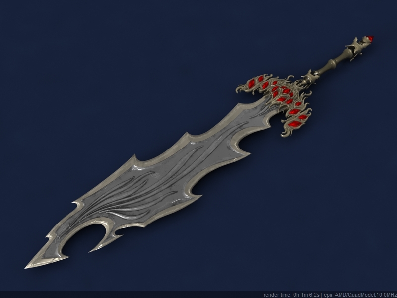 3D model sword wolf - TurboSquid 1239879