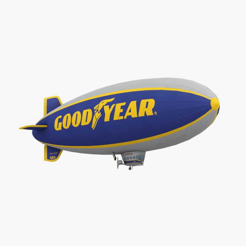 Low-poly goodyear blimp 3D model - TurboSquid 1239891