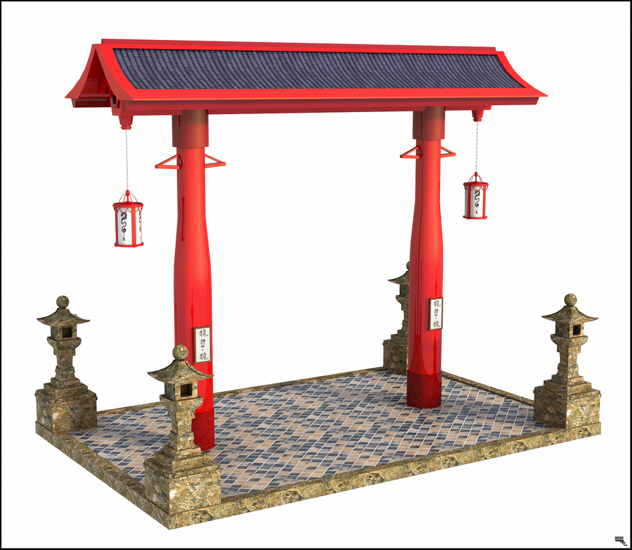 modèle 3D de Structure japonaise - TurboSquid 1240012