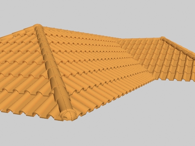 modelo 3d Tejas modernas del tejado - TurboSquid 1240015