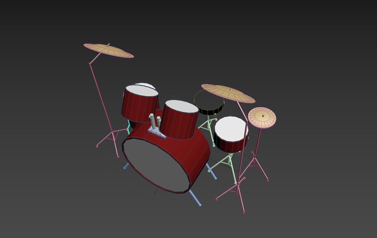 Drums 3D model - TurboSquid 1240112