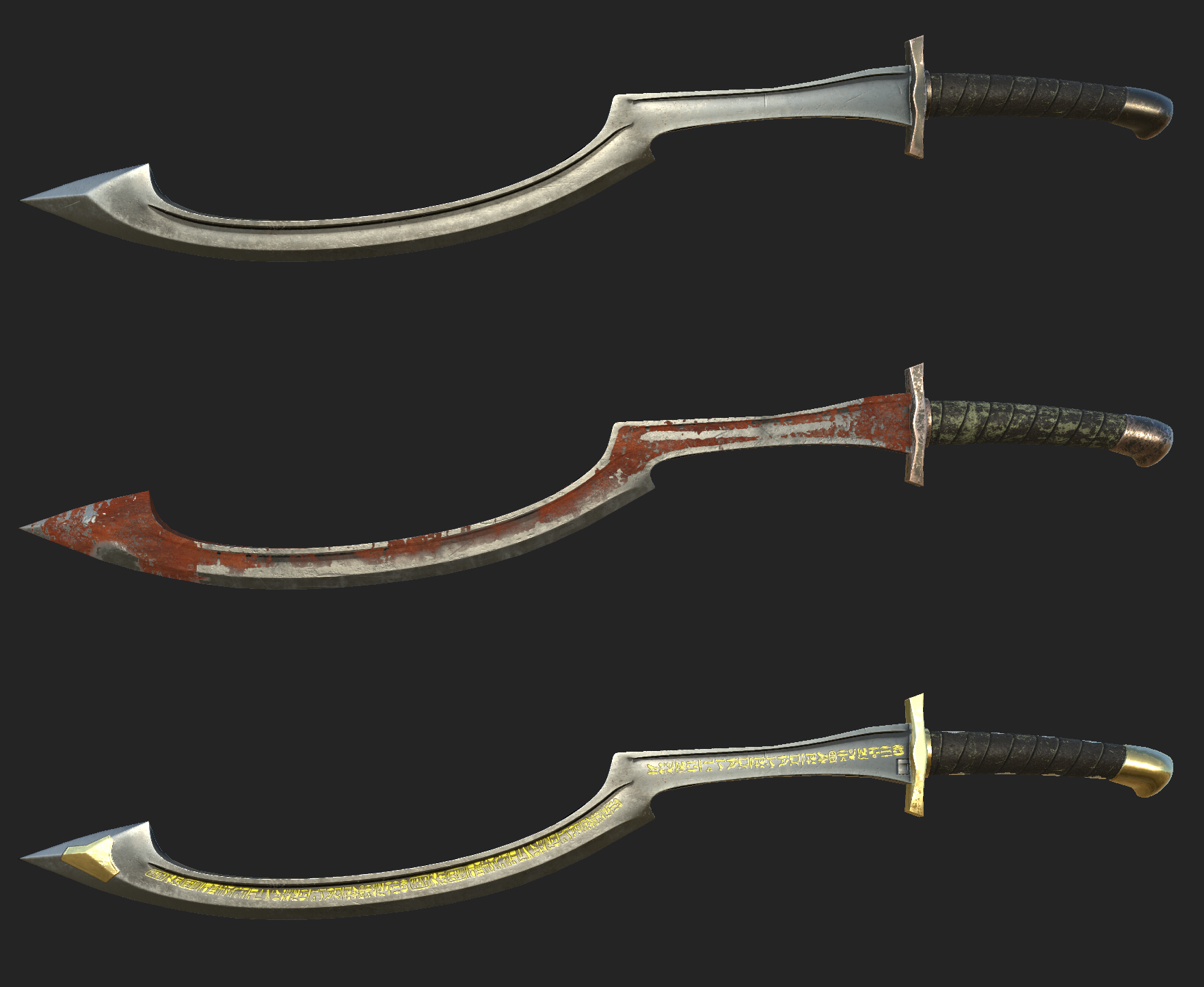 3D khopesh sword model - TurboSquid 1240211