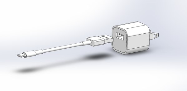 Wall charger phone 3D model - TurboSquid 1240285