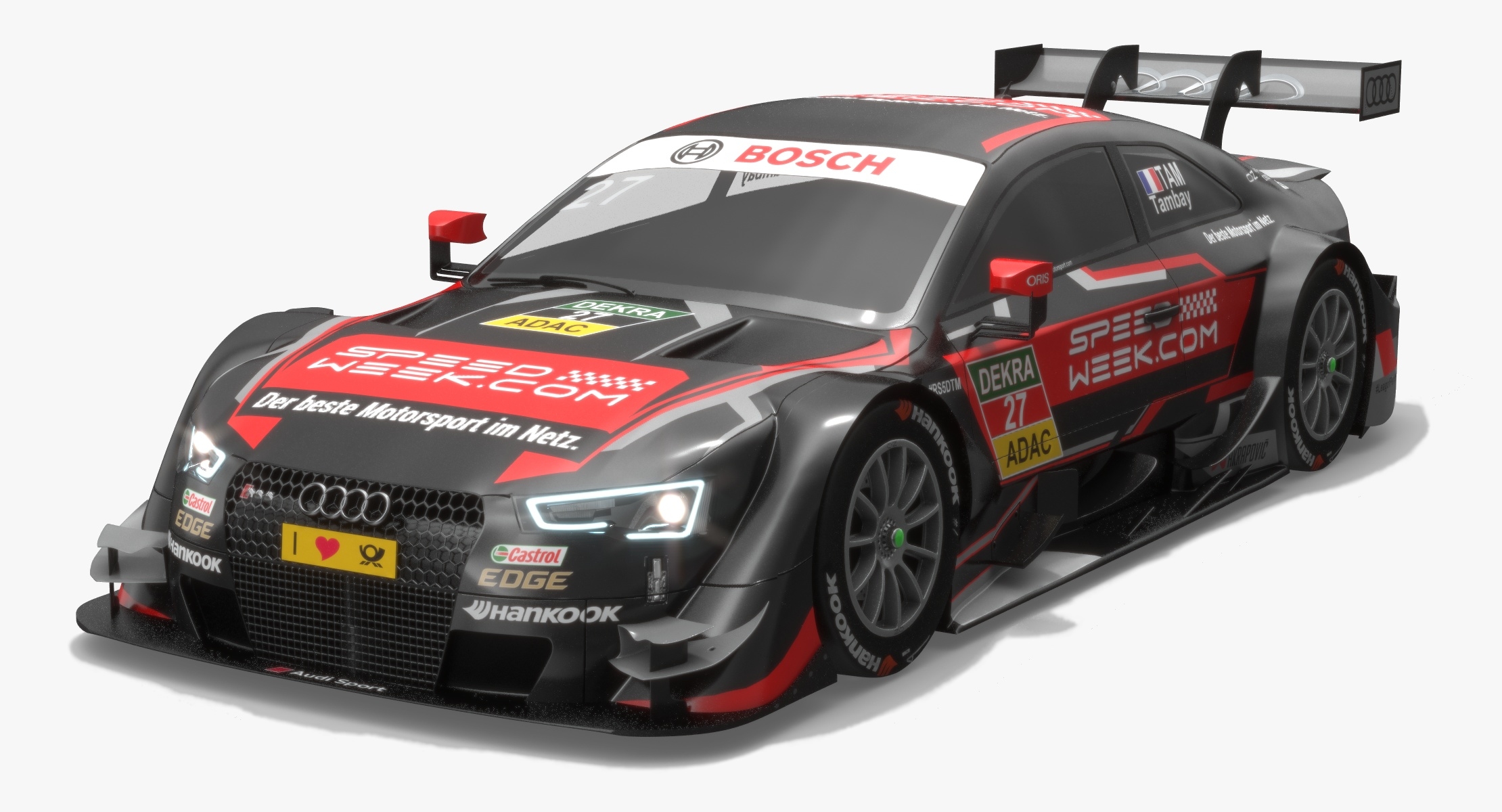 DTM Audi Teams Pack 2016赛季3D模型 - TurboSquid 1240383