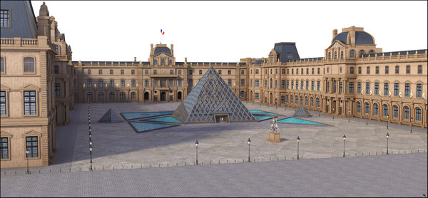 3D model louvre paris - TurboSquid 1240486