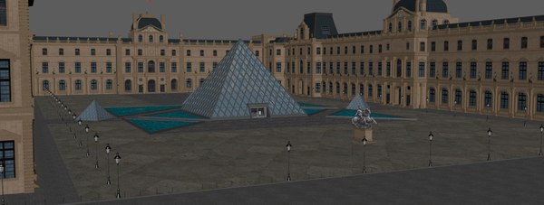 3D model louvre paris - TurboSquid 1240486