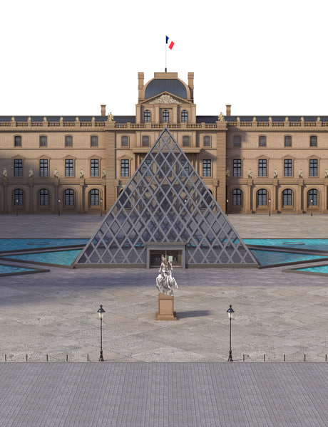 3D model louvre paris - TurboSquid 1240486
