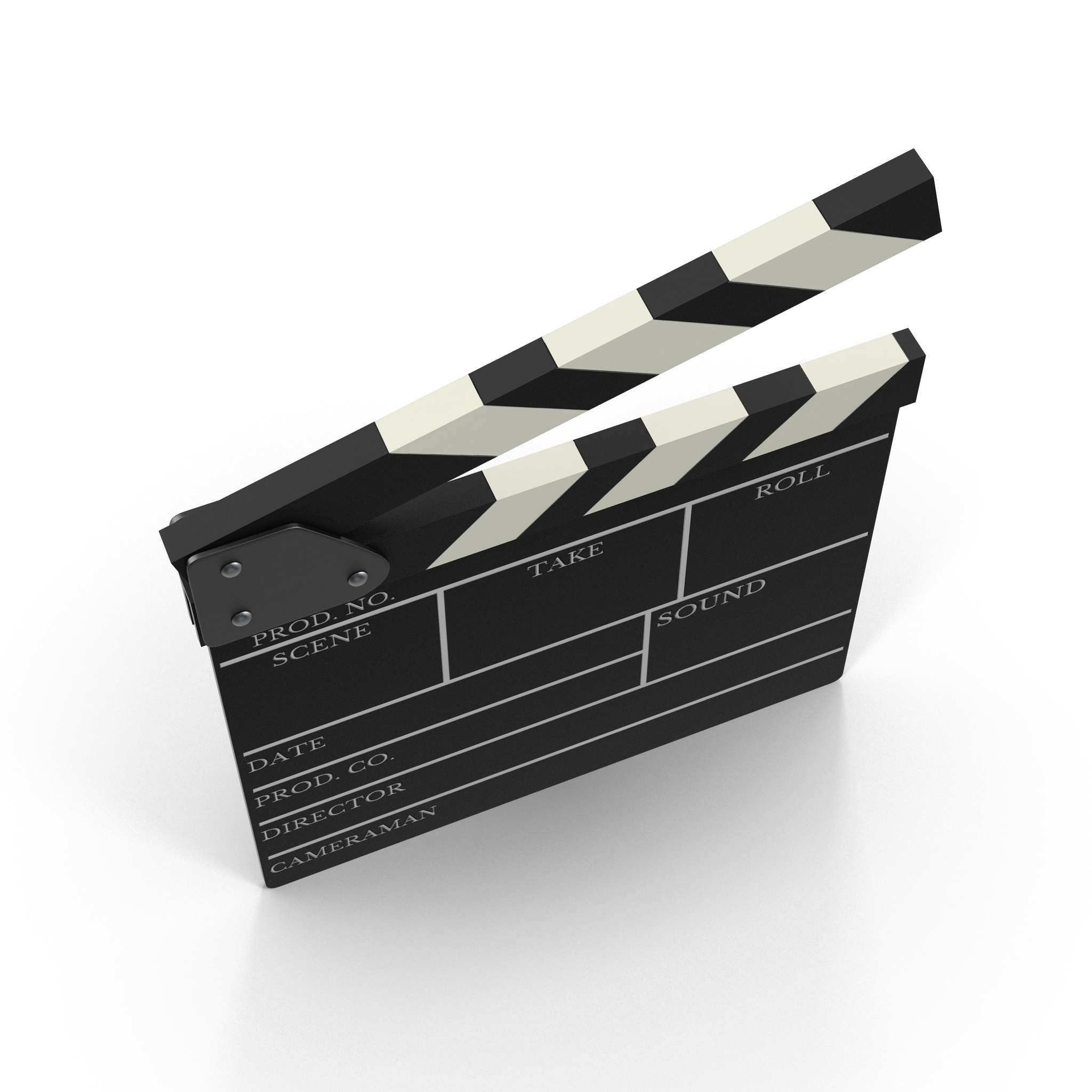3D model clapperboard clapper board - TurboSquid 1240567