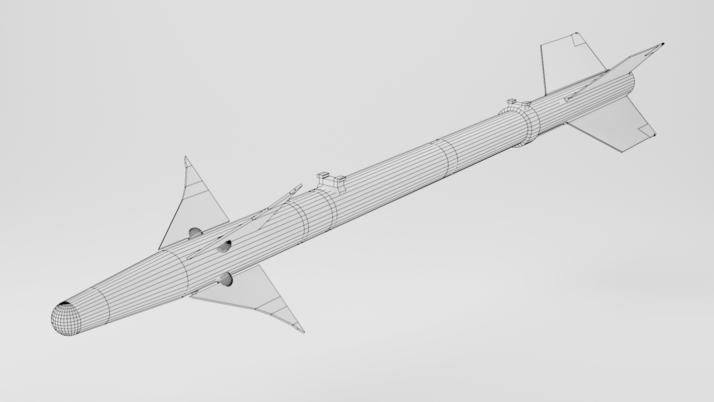 Aim-9 sidewinder missile 3D model - TurboSquid 1240606