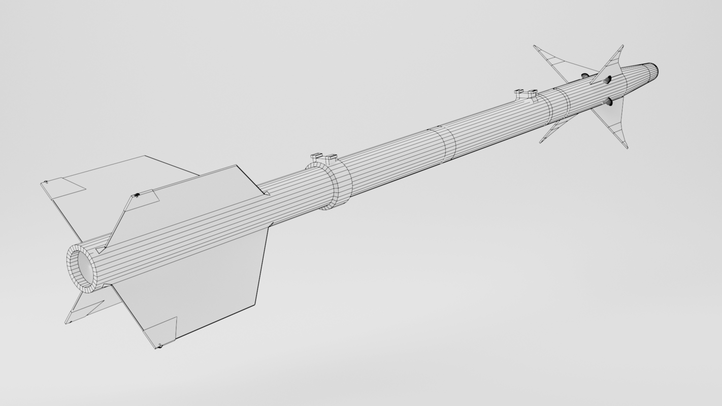 Aim-9 sidewinder missile 3D model - TurboSquid 1240606
