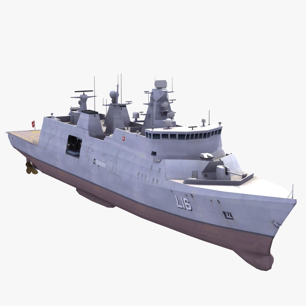 3D command frigate absalon model - TurboSquid 1240612