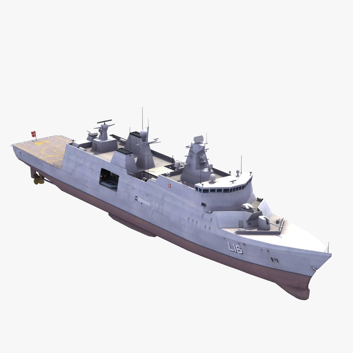 3D command frigate absalon model - TurboSquid 1240612