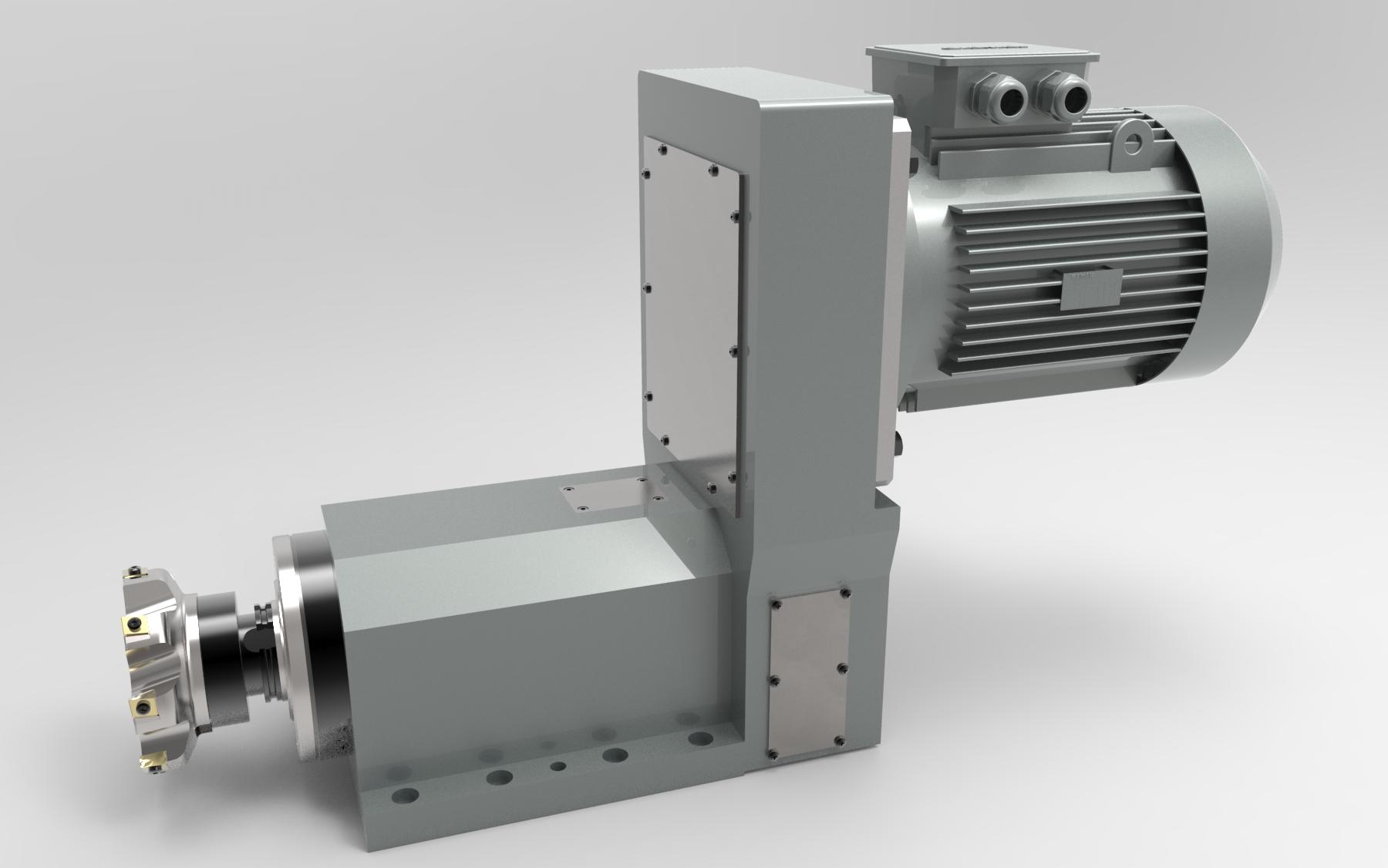 Milling spindle model - TurboSquid 1240653