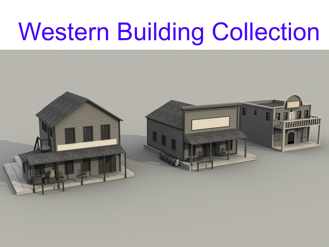 3D model western building - TurboSquid 1240676