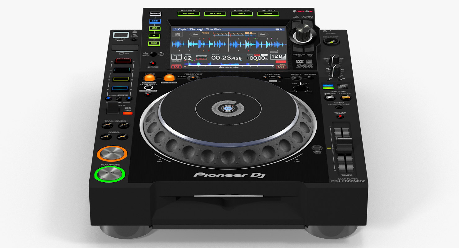 Tabletop dj player pioneer model - TurboSquid 1240705
