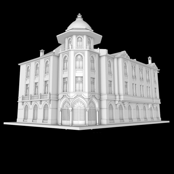 Historic building model - TurboSquid 1240875