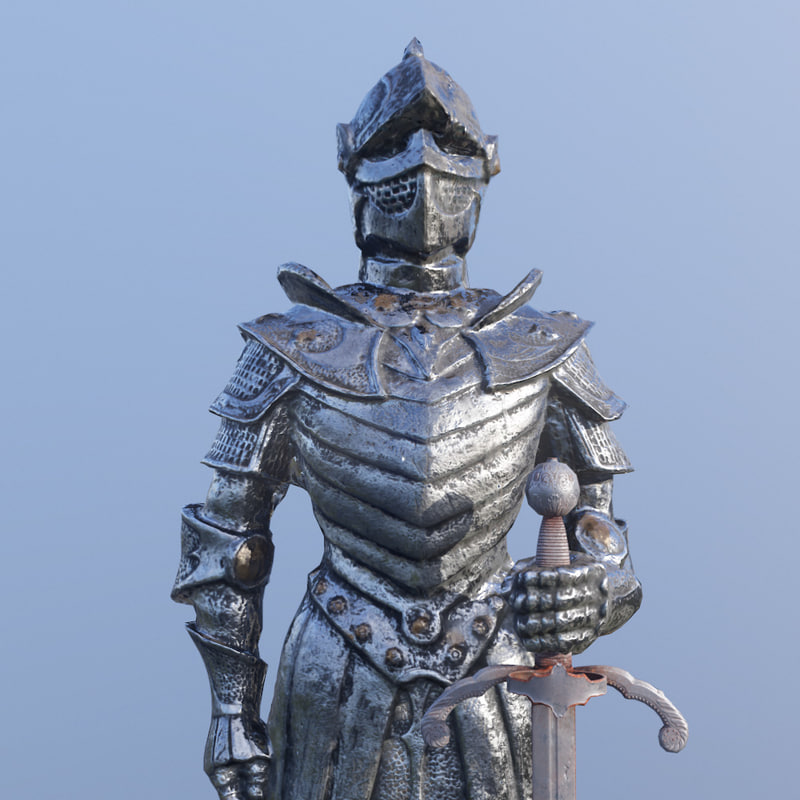 Knight figurine 3D model - TurboSquid 1240921