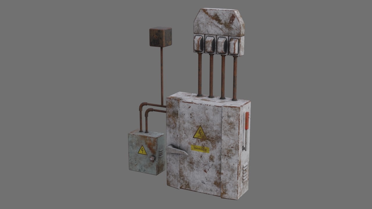 3D fuse box 1b model - TurboSquid 1240931