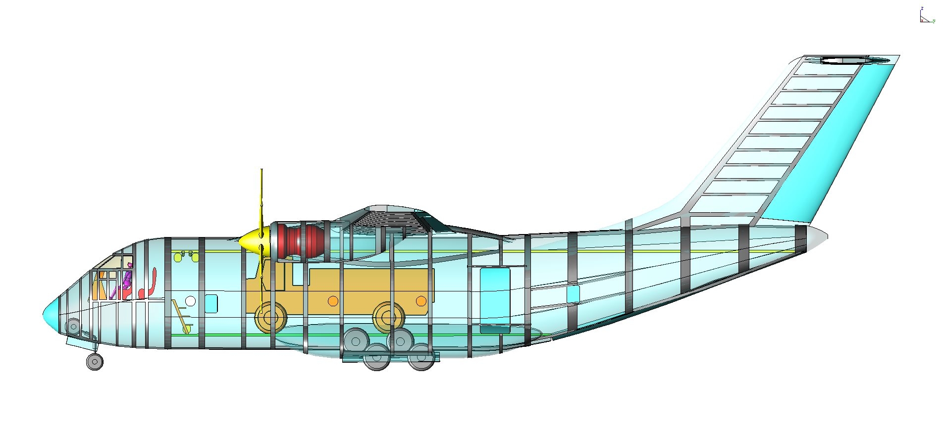 3D interpretation il-112 aircraft solid model - TurboSquid 1241067