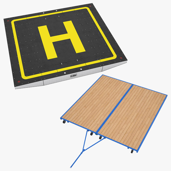 helicopter platform 3d model
