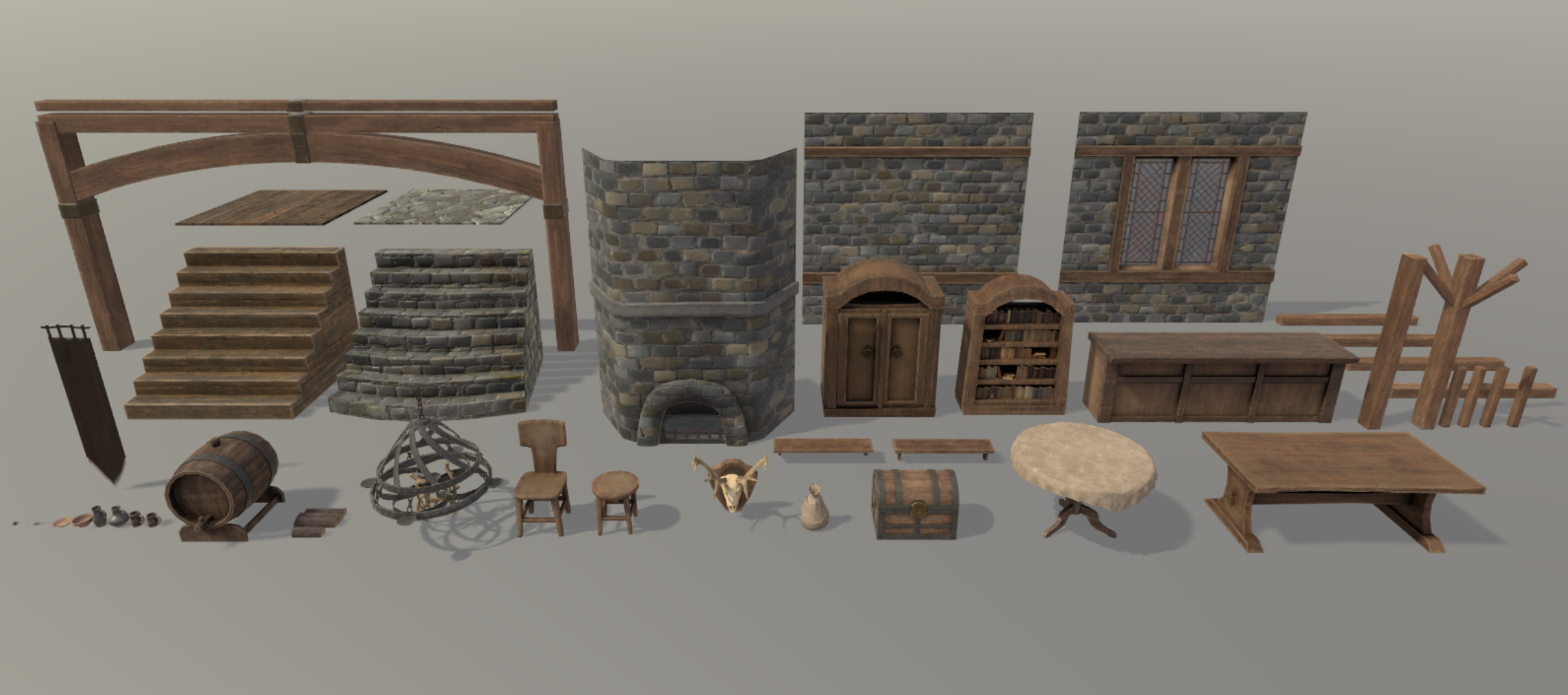 3D medieval interior - TurboSquid 1241109