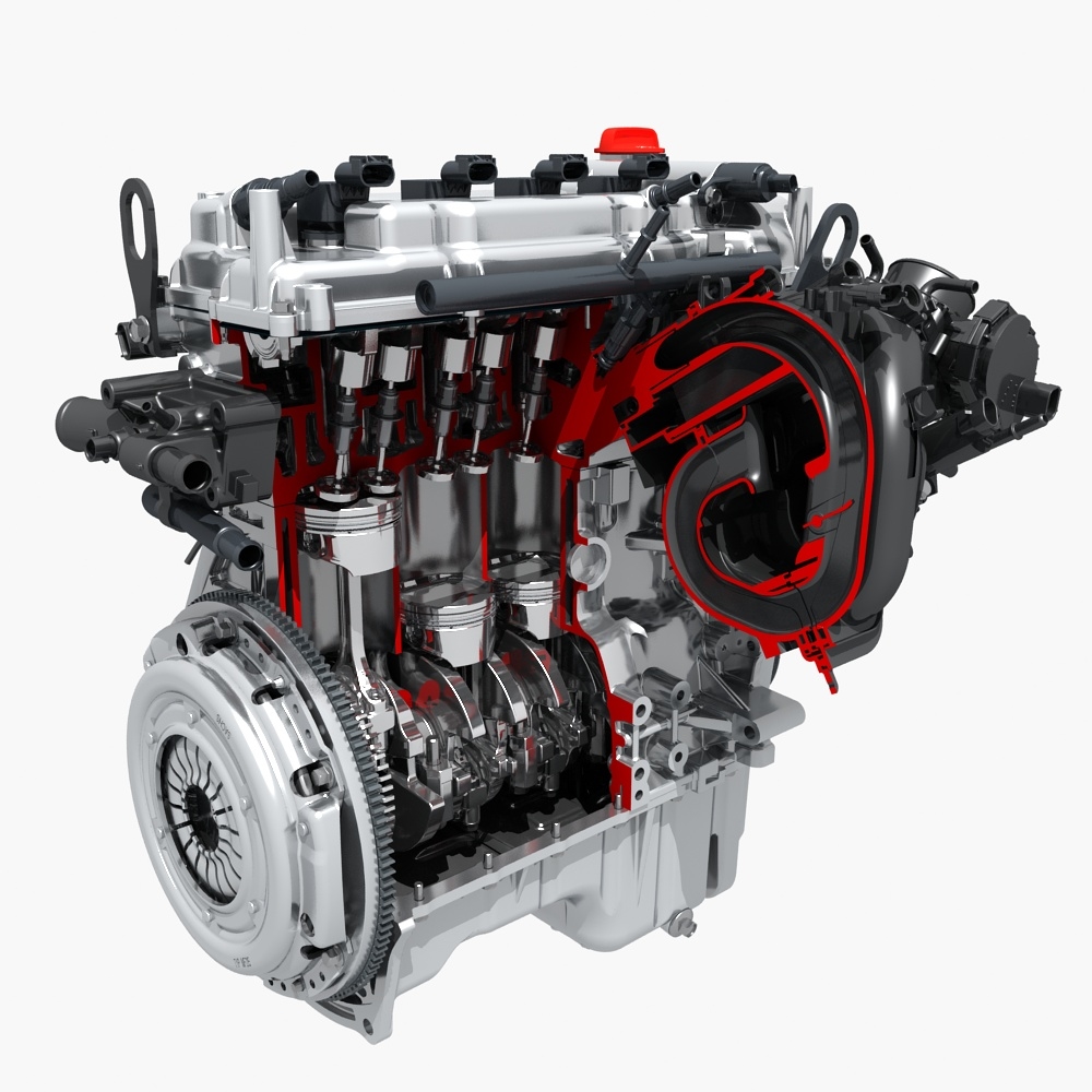 Engine cut model - TurboSquid 1241161