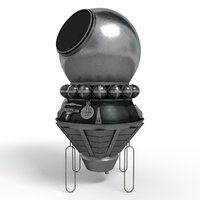russian spaceship vostok-1 3d model
