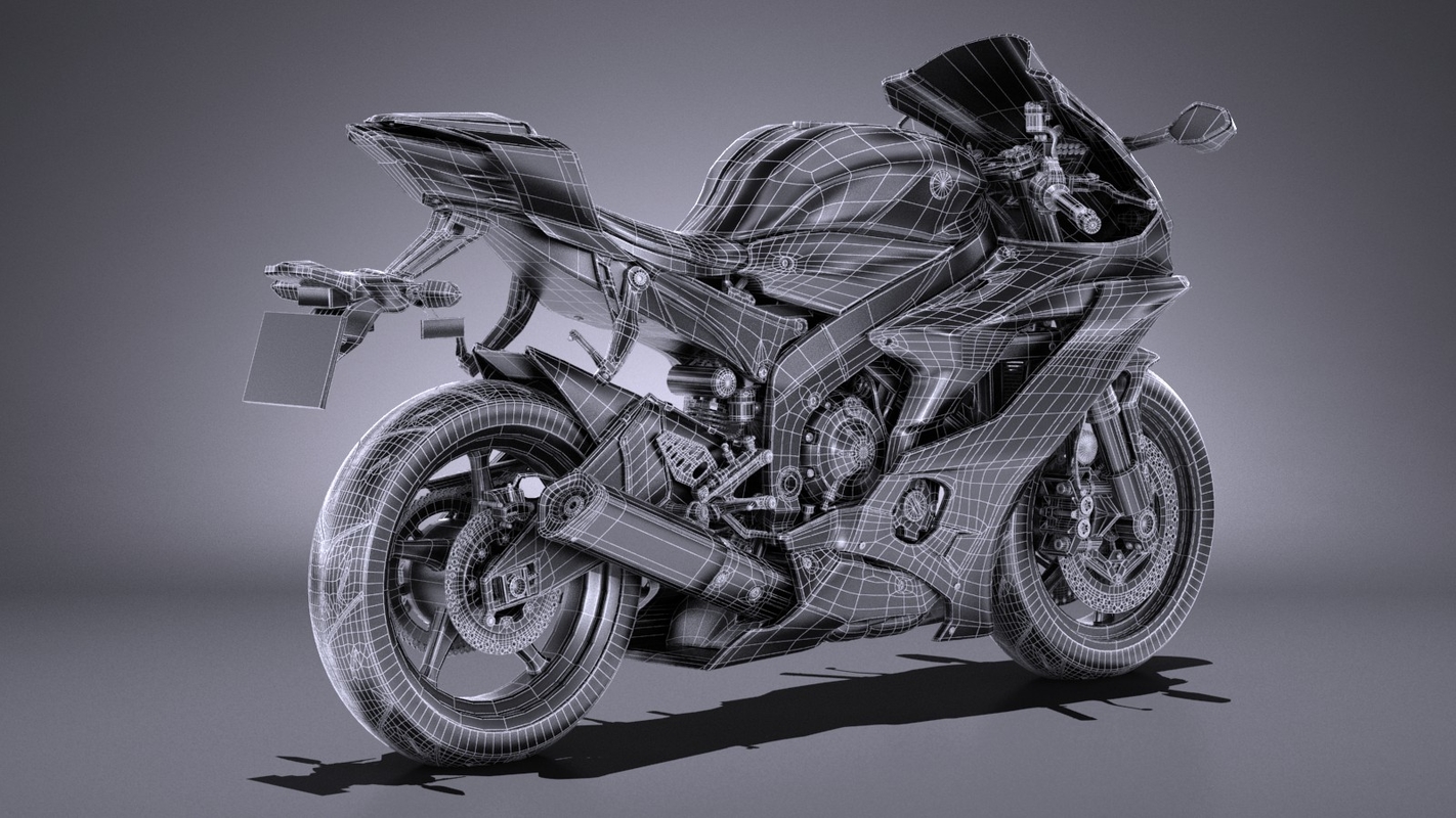 Yamaha yzf r6 3D model - TurboSquid 1241207