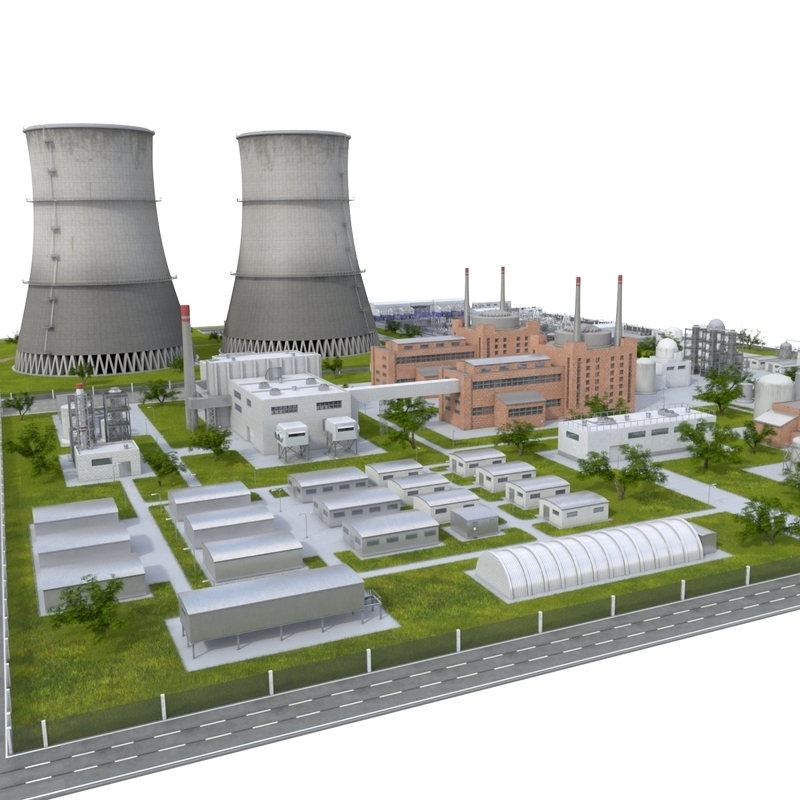 3D power plant - TurboSquid 1241255