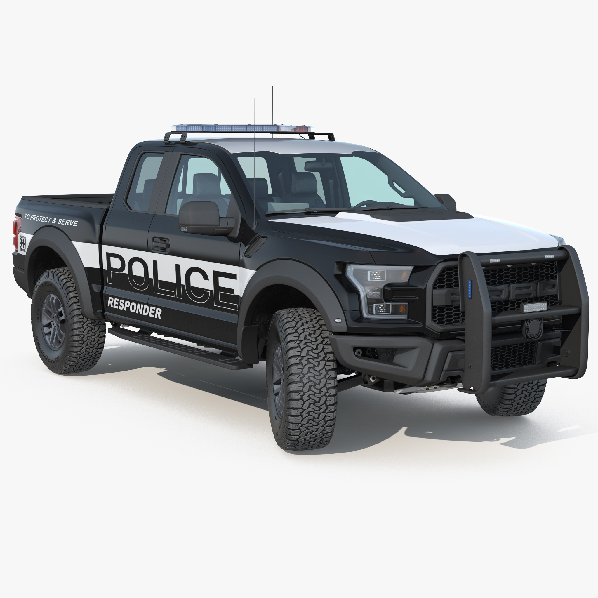 modelo 3d Ford F-150 Raptor Police Interceptor Unit Rigged - TurboSquid ...
