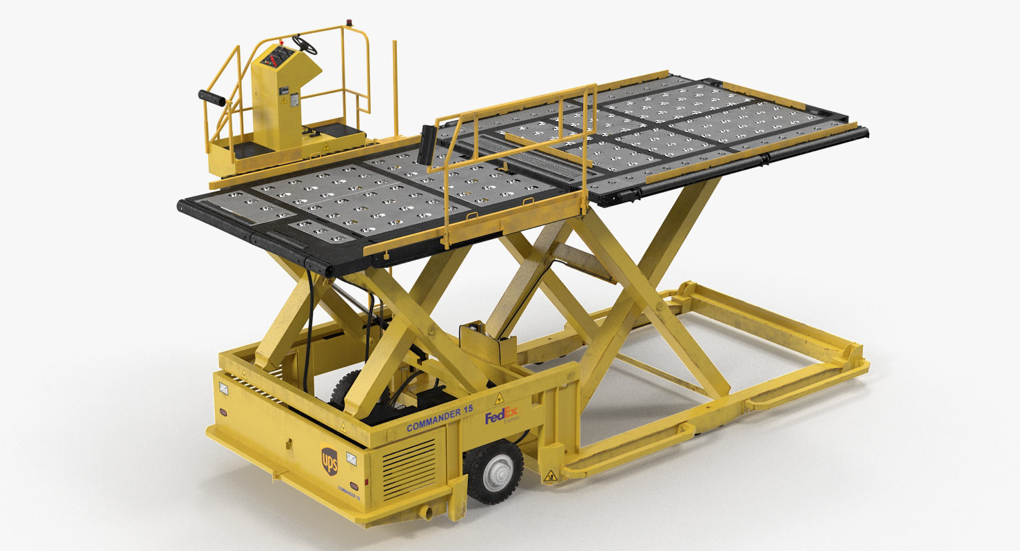Lower deck loader yellow 3D model - TurboSquid 1241342