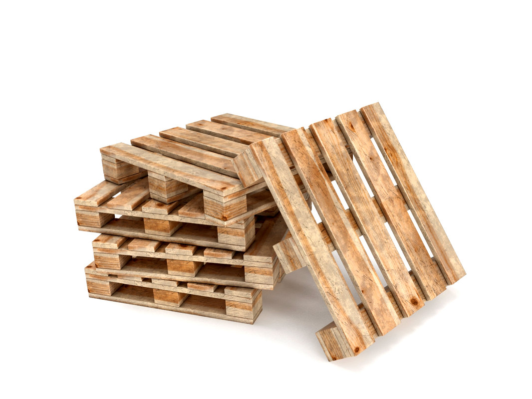 3D wood pallets - TurboSquid 1241374