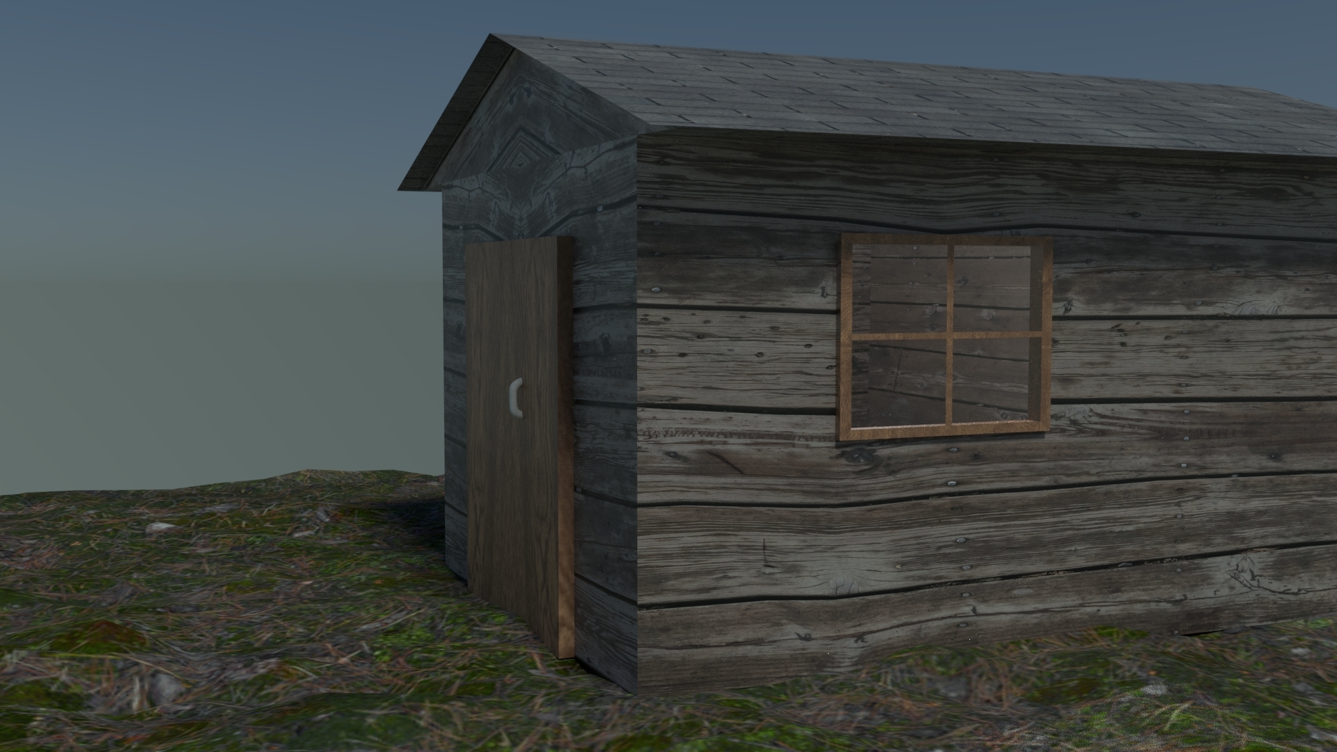 3D old wooden shack - TurboSquid 1241518