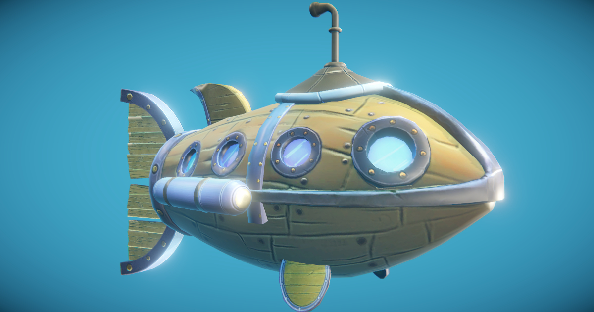 Steampunk submarine fish 3D model - TurboSquid 1241762