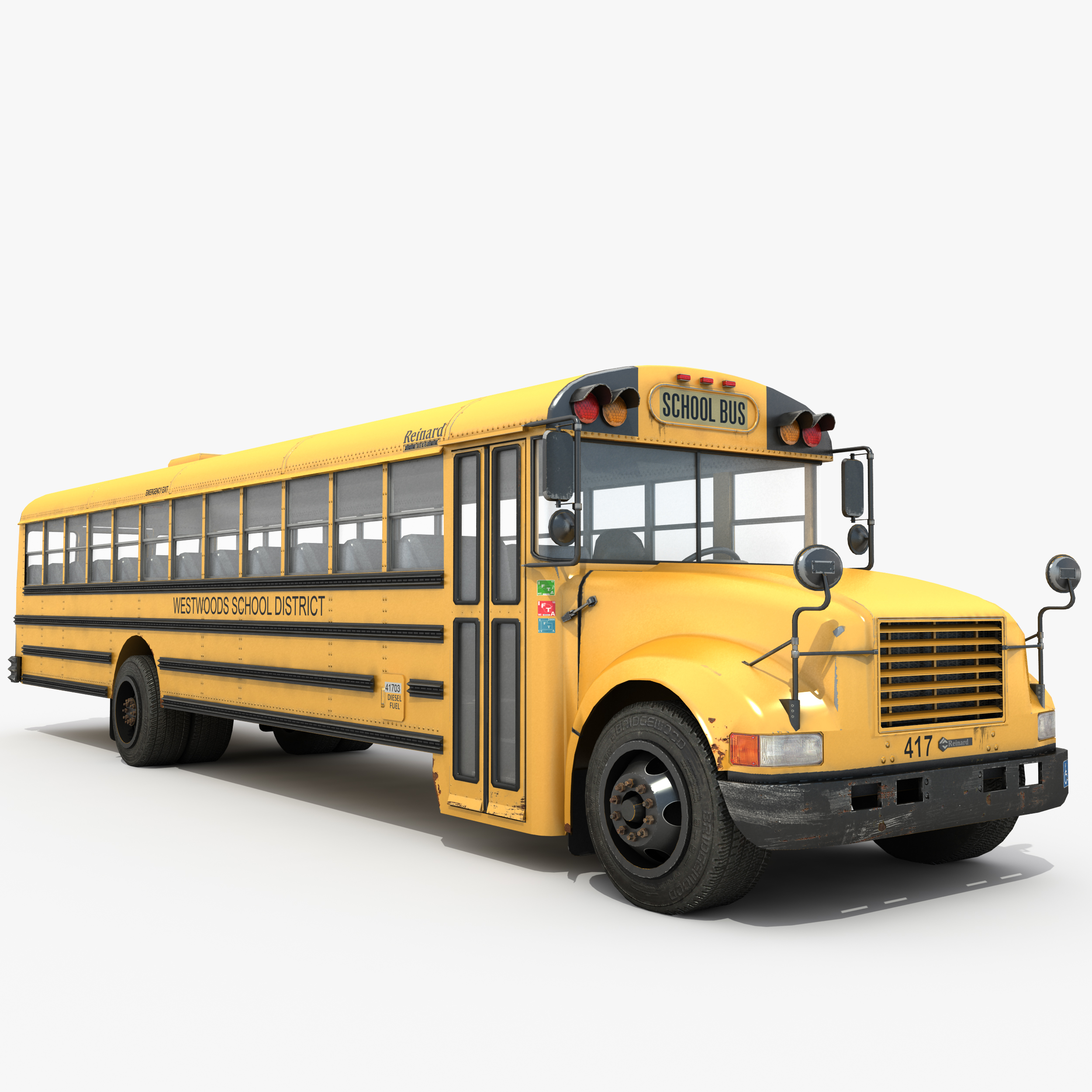 Classic school bus 3D model - TurboSquid 1241775