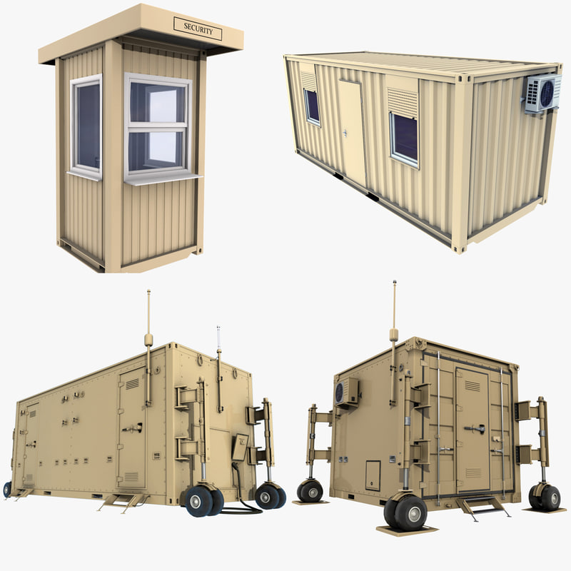 Military containers 3D model - TurboSquid 1241943