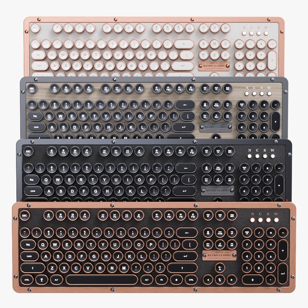 Vintage computer keyboard azio 3D model - TurboSquid 1241985