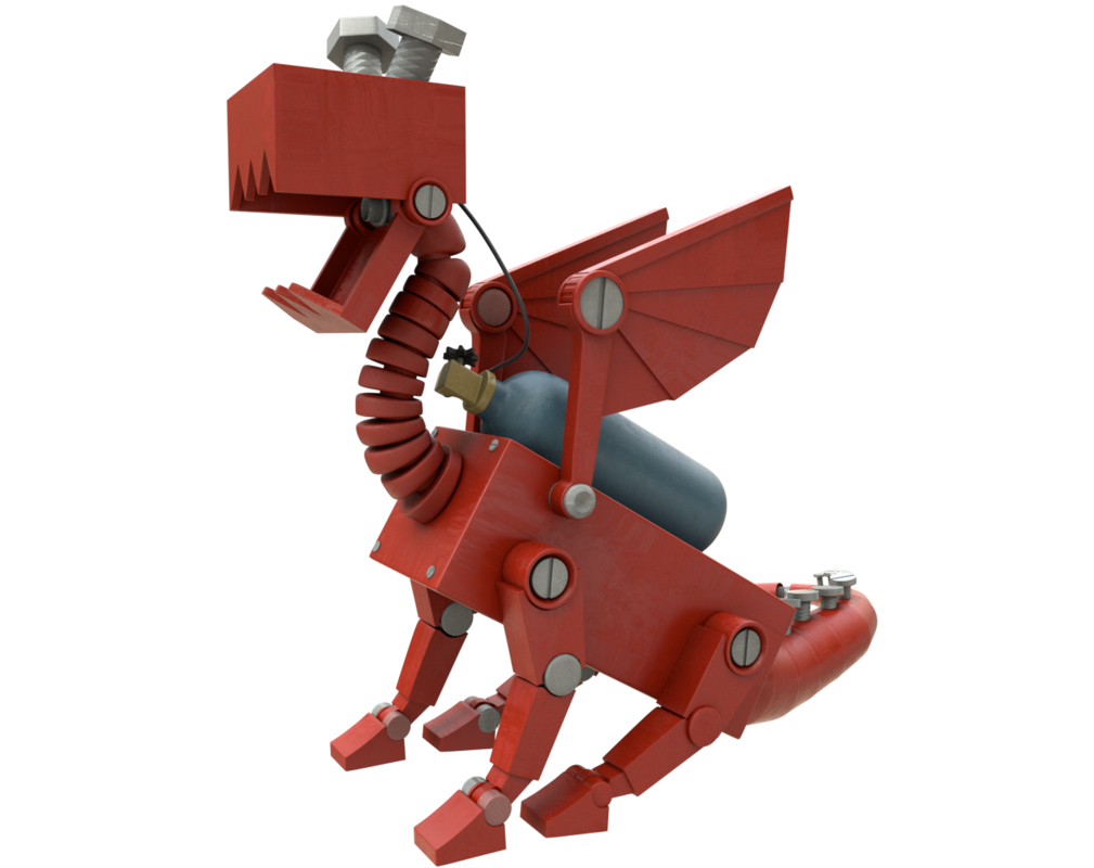 Mech dragon creature model - TurboSquid 1242039