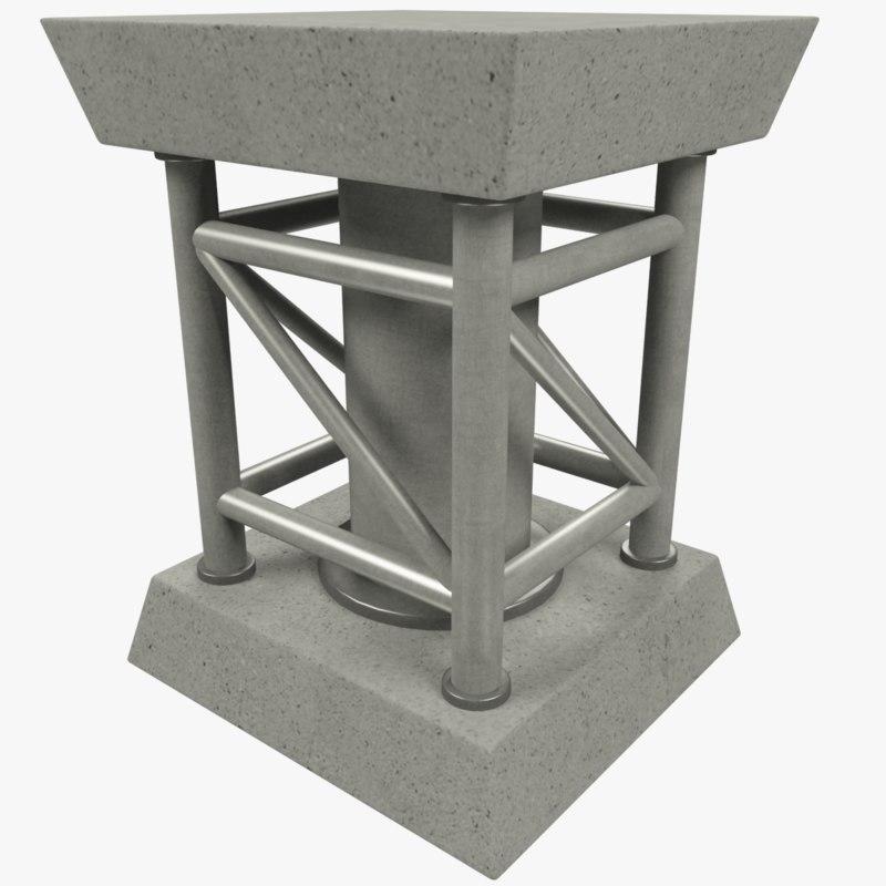 3D truss column model - TurboSquid 1242136