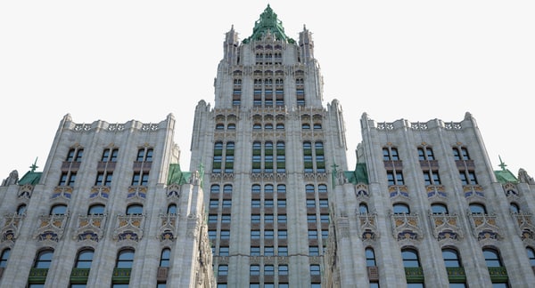 Realistic woolworth building model - TurboSquid 1242300