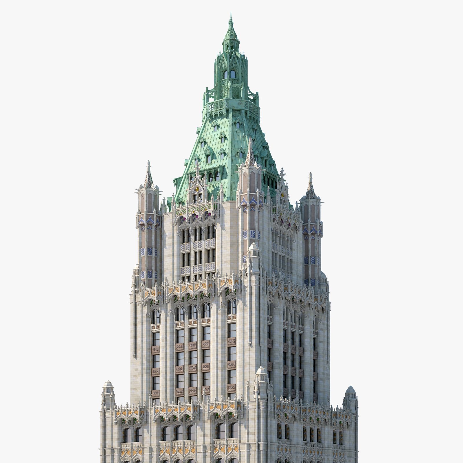 Realistic woolworth building model - TurboSquid 1242300