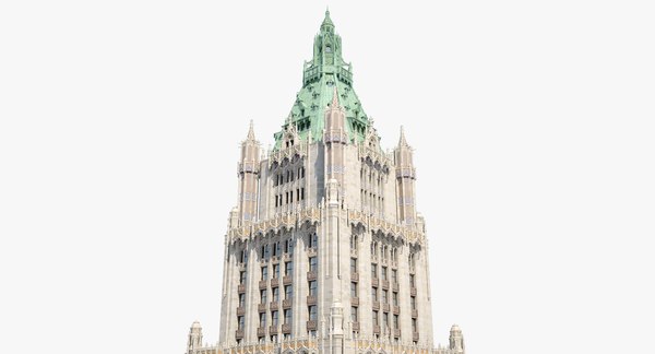 Realistic woolworth building model - TurboSquid 1242300