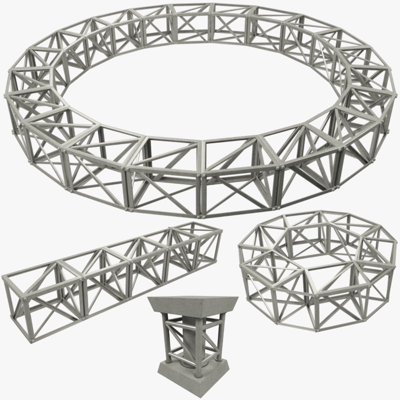 Building truss 3D - TurboSquid 1242529