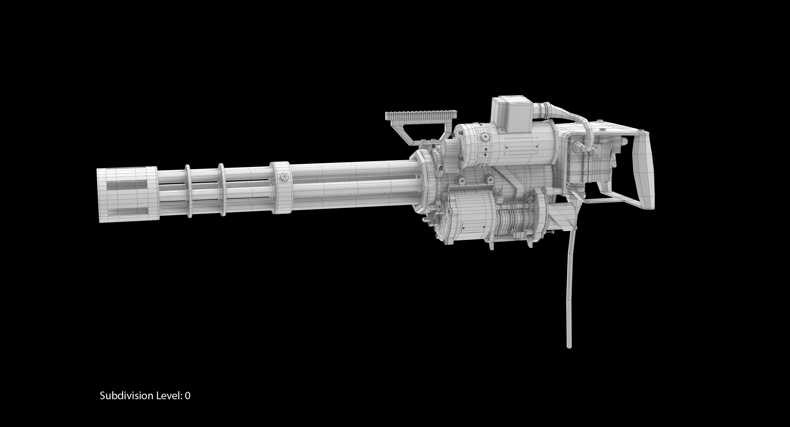 3D m134 minigun - TurboSquid 1242541