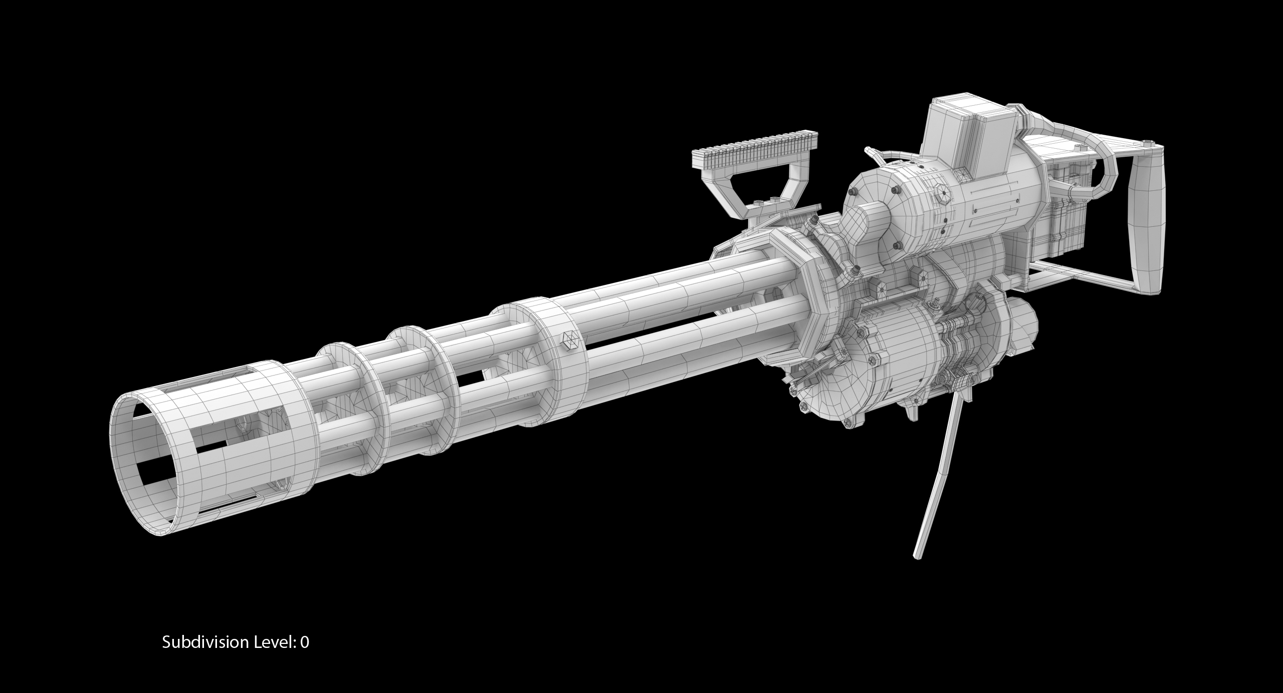 3D m134 minigun - TurboSquid 1242541