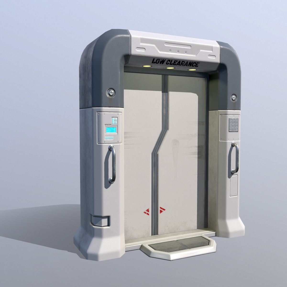 Low-poly sci-fy gates 3D - TurboSquid 1242936