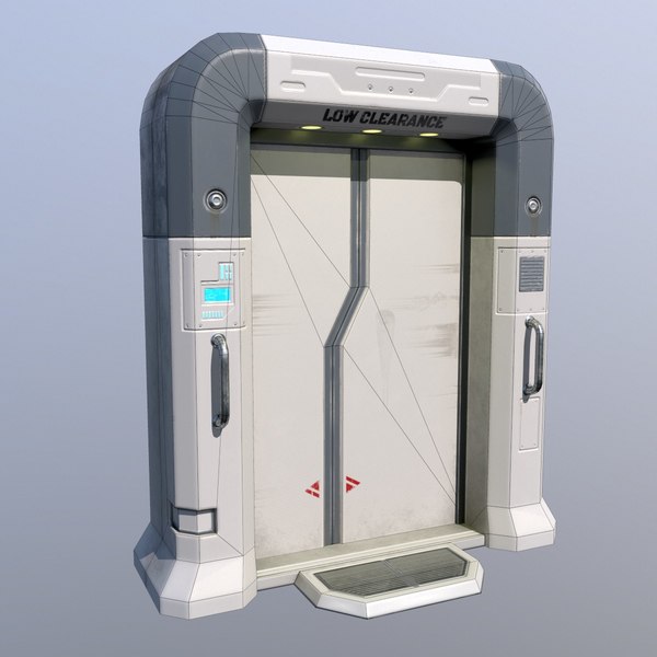 Low-poly sci-fy gates 3D - TurboSquid 1242936