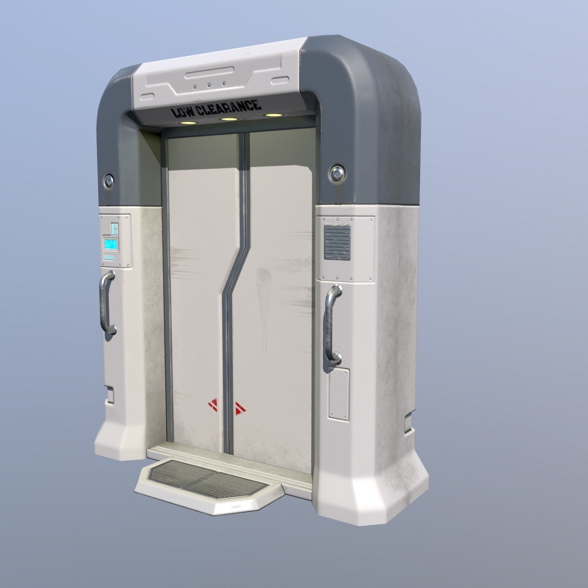 Low-poly sci-fy gates 3D - TurboSquid 1242936