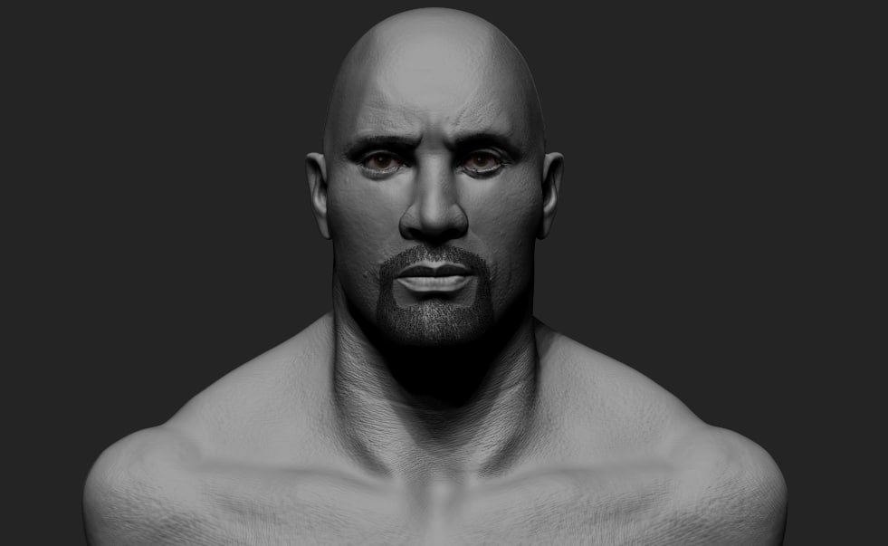 3D dawyn johnson model - TurboSquid 1242938