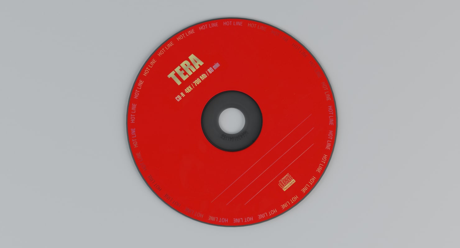 3D compact disc model - TurboSquid 1243025